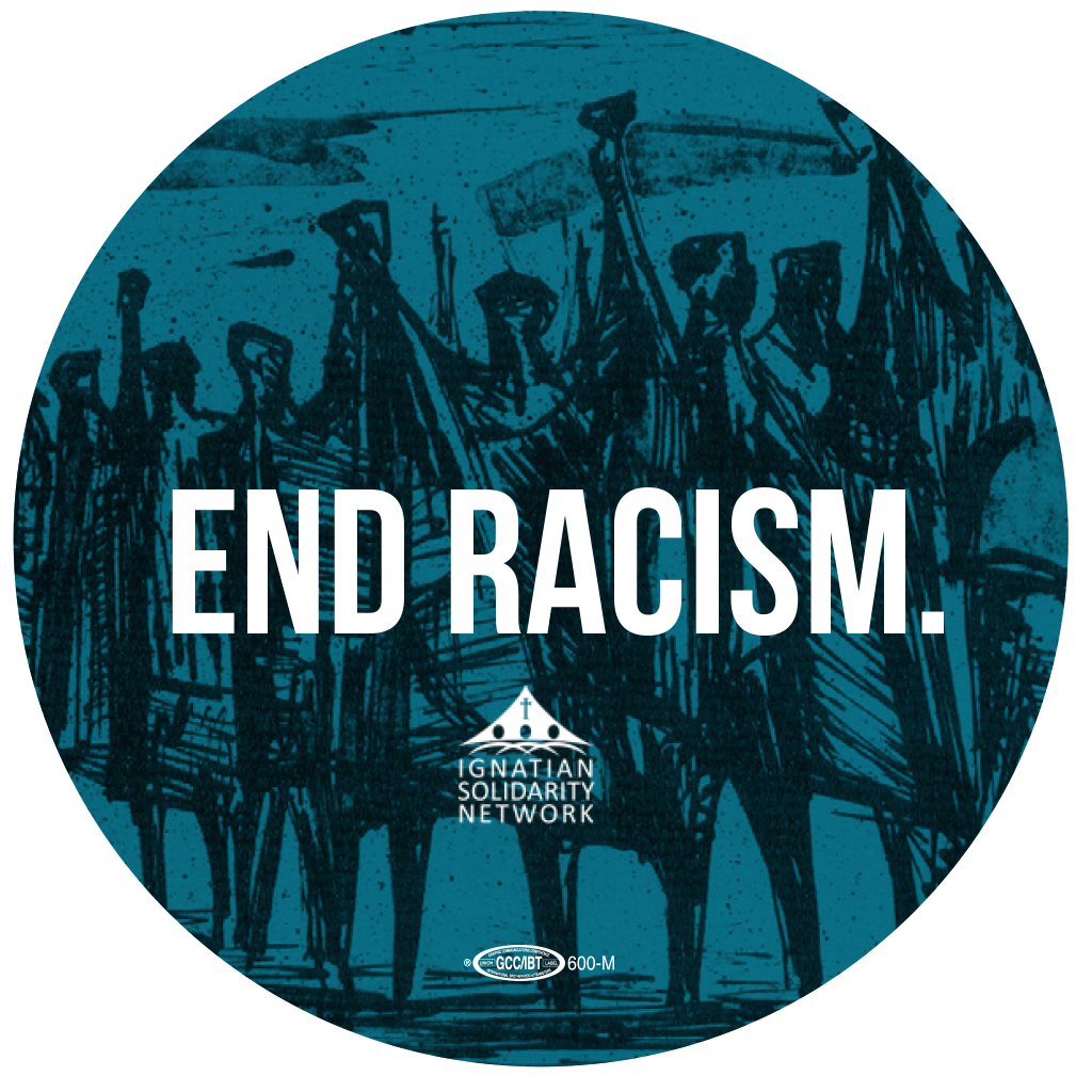 "End Racism" Stickers (Pack of 25) – Ignatian Solidarity Network Online ...
